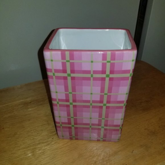 FTD | Accents | Ftd Pink Rectangular Vase | Poshmark